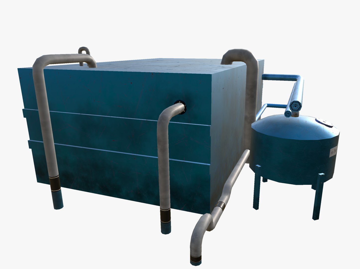 3D Coagulation And Flocculation Machine Model - TurboSquid 2082723