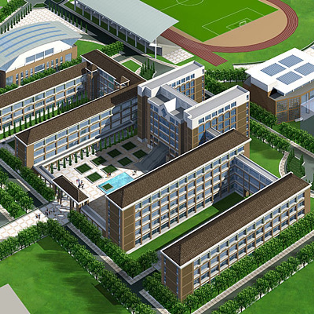 school 3d model