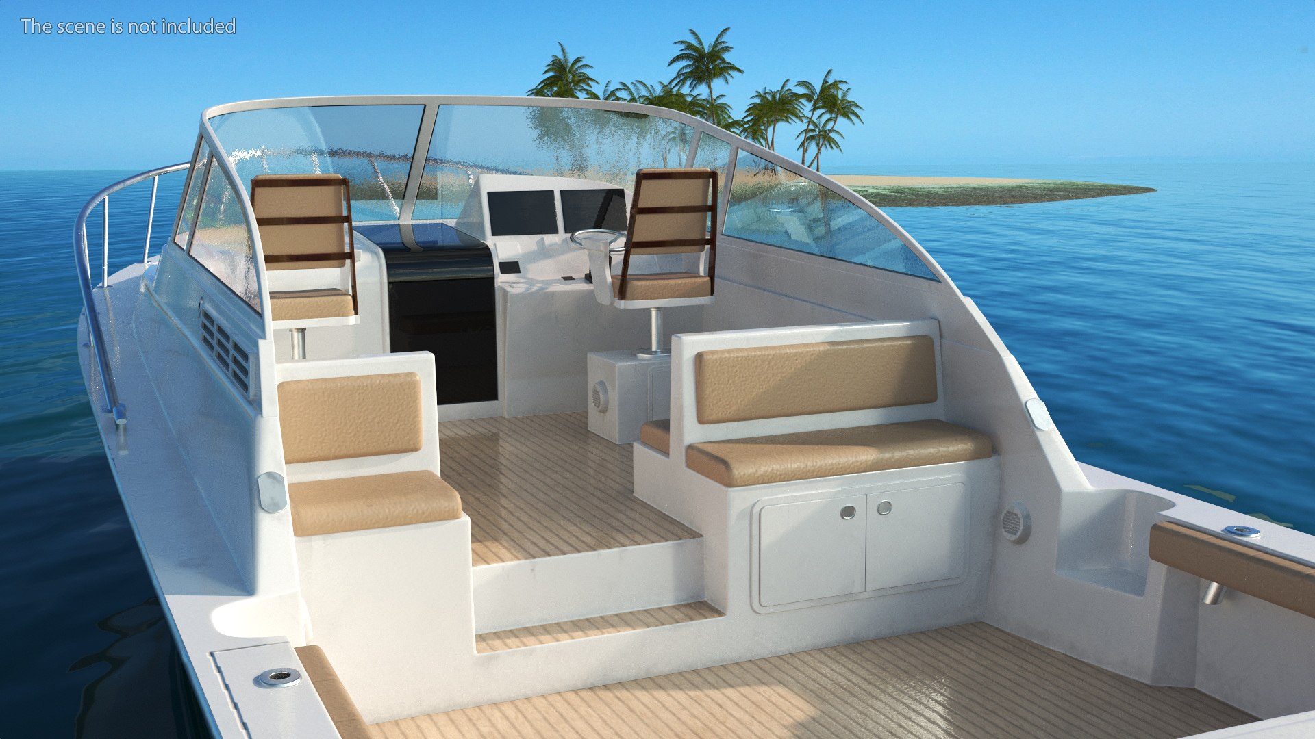 3D Model Motorboat Green Used - TurboSquid 2117777