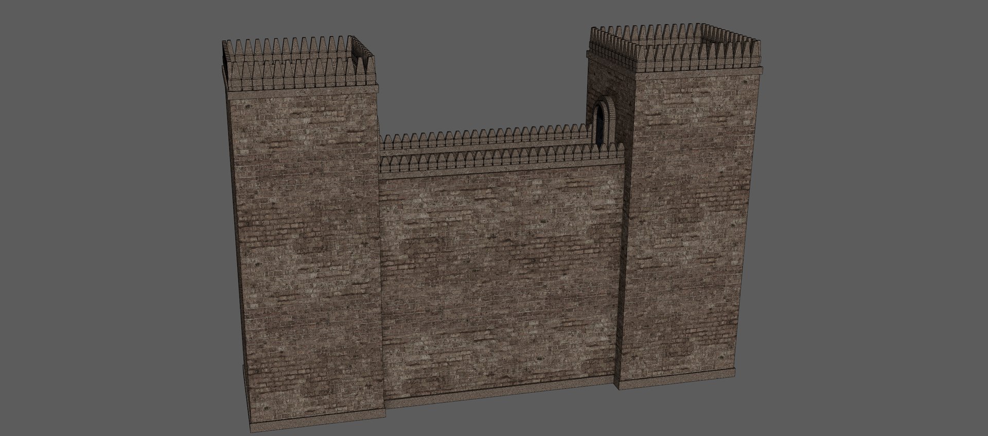 Free 3D Free Wall Castle - TurboSquid 2221776