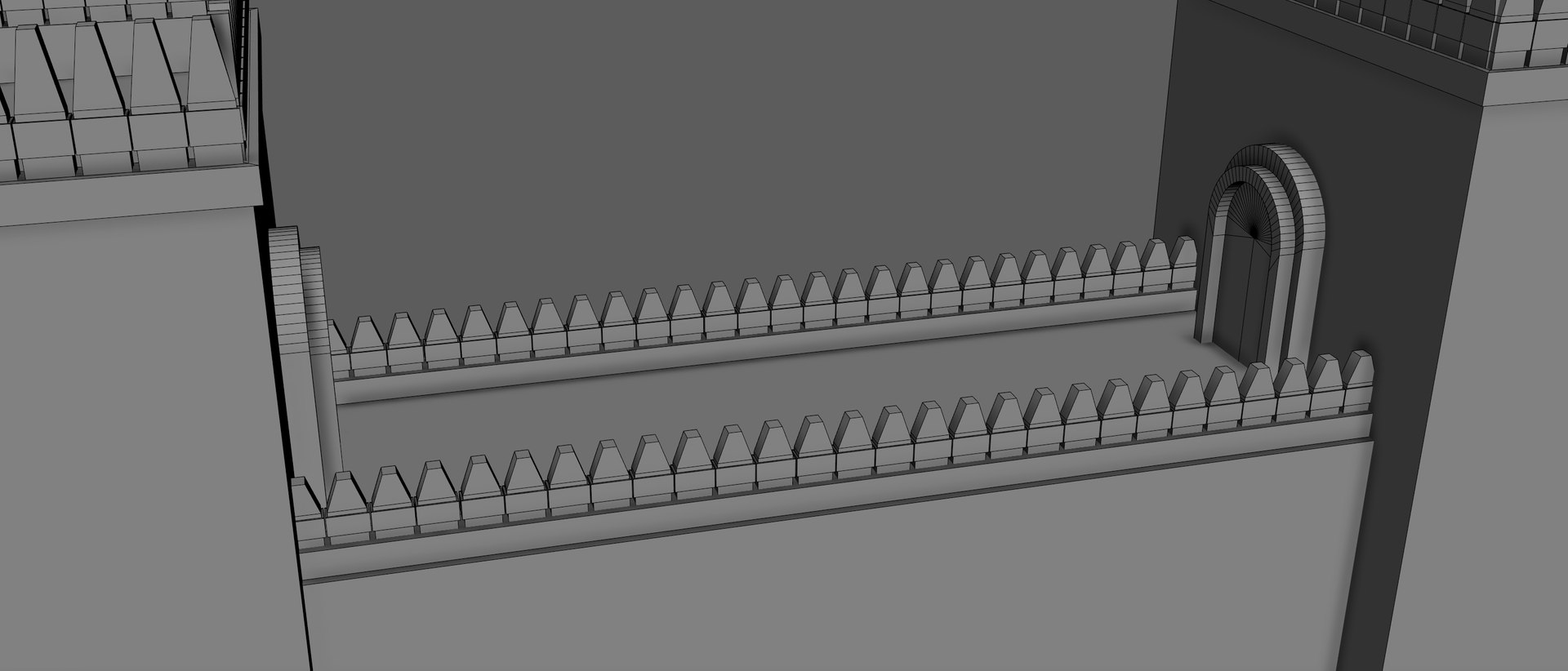 Free 3D Free Wall Castle - TurboSquid 2221776