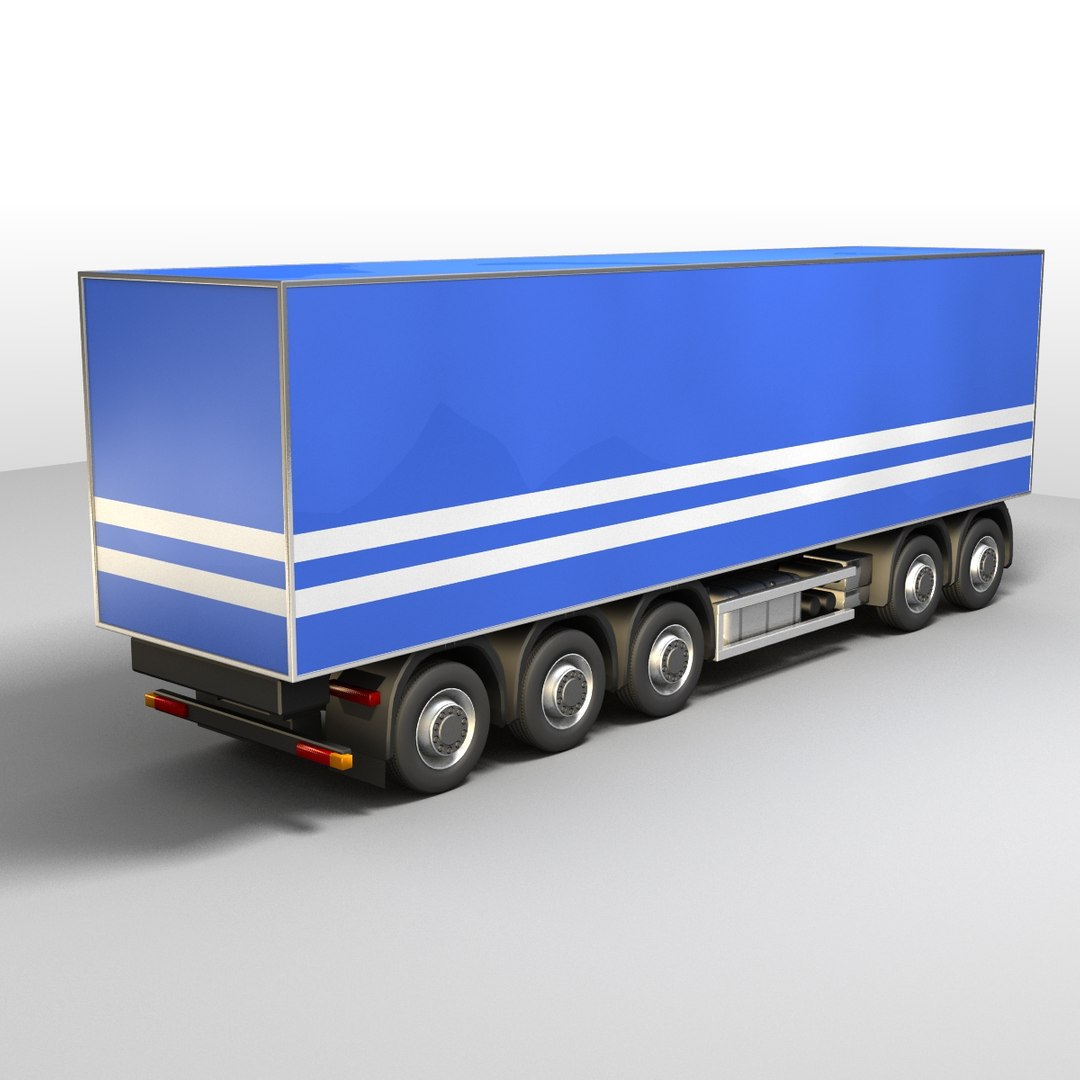 3D truck trailer - TurboSquid 1549206