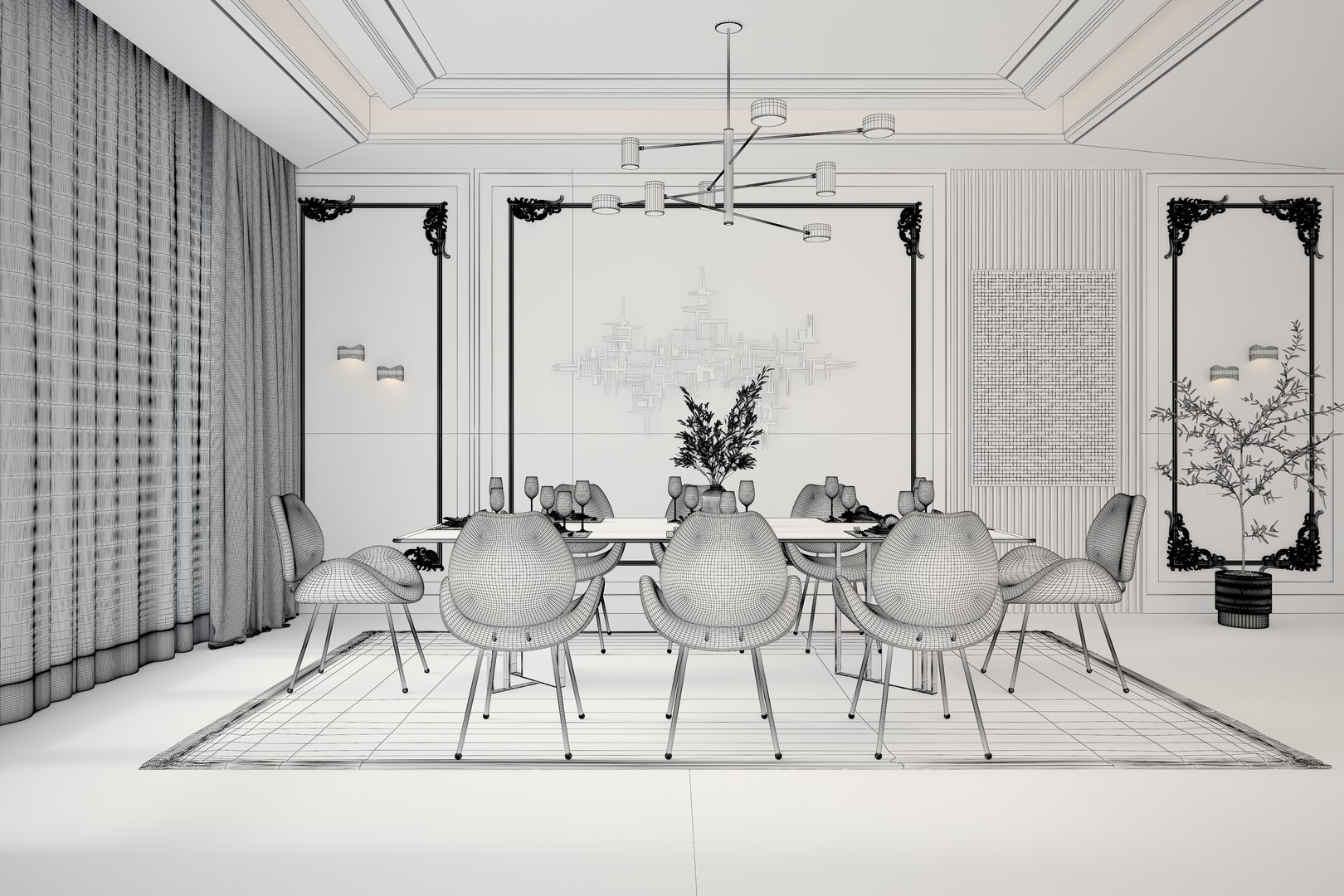 Dining Room - Vol 7 - 2022 3D Model - TurboSquid 1972412
