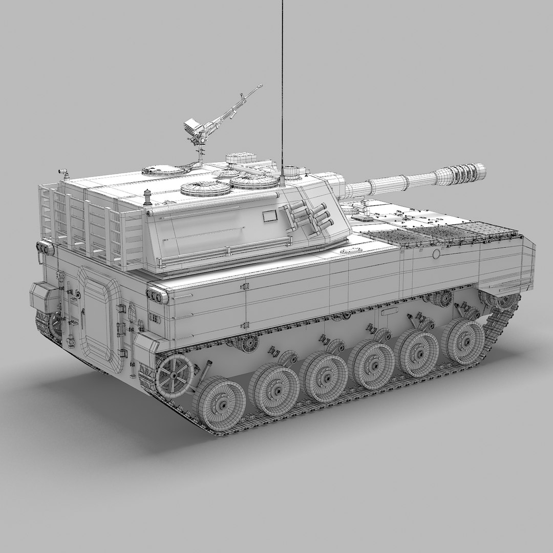 3d Plz-07 Self-propelled China Model