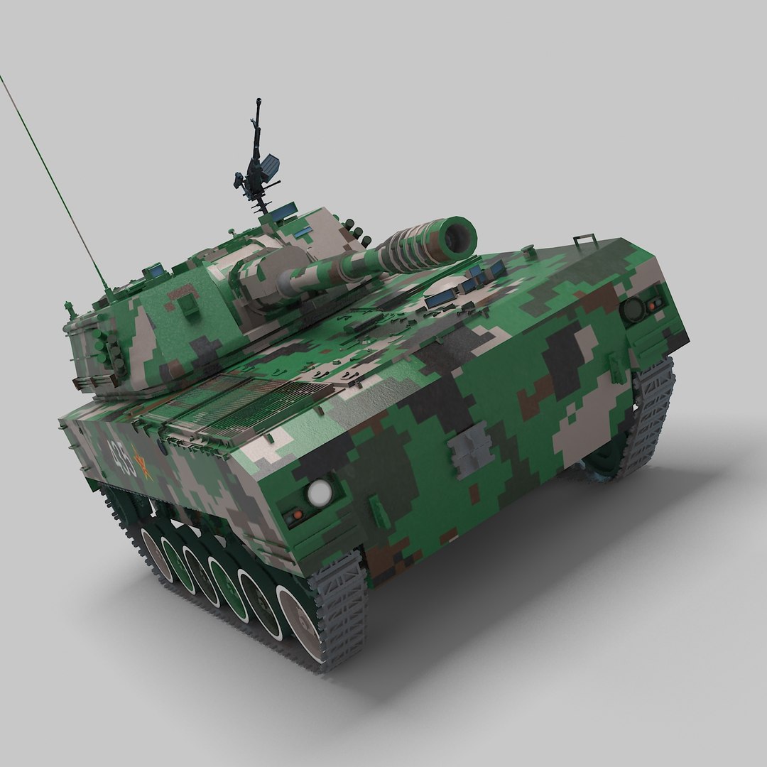 3d Plz-07 Self-propelled China Model
