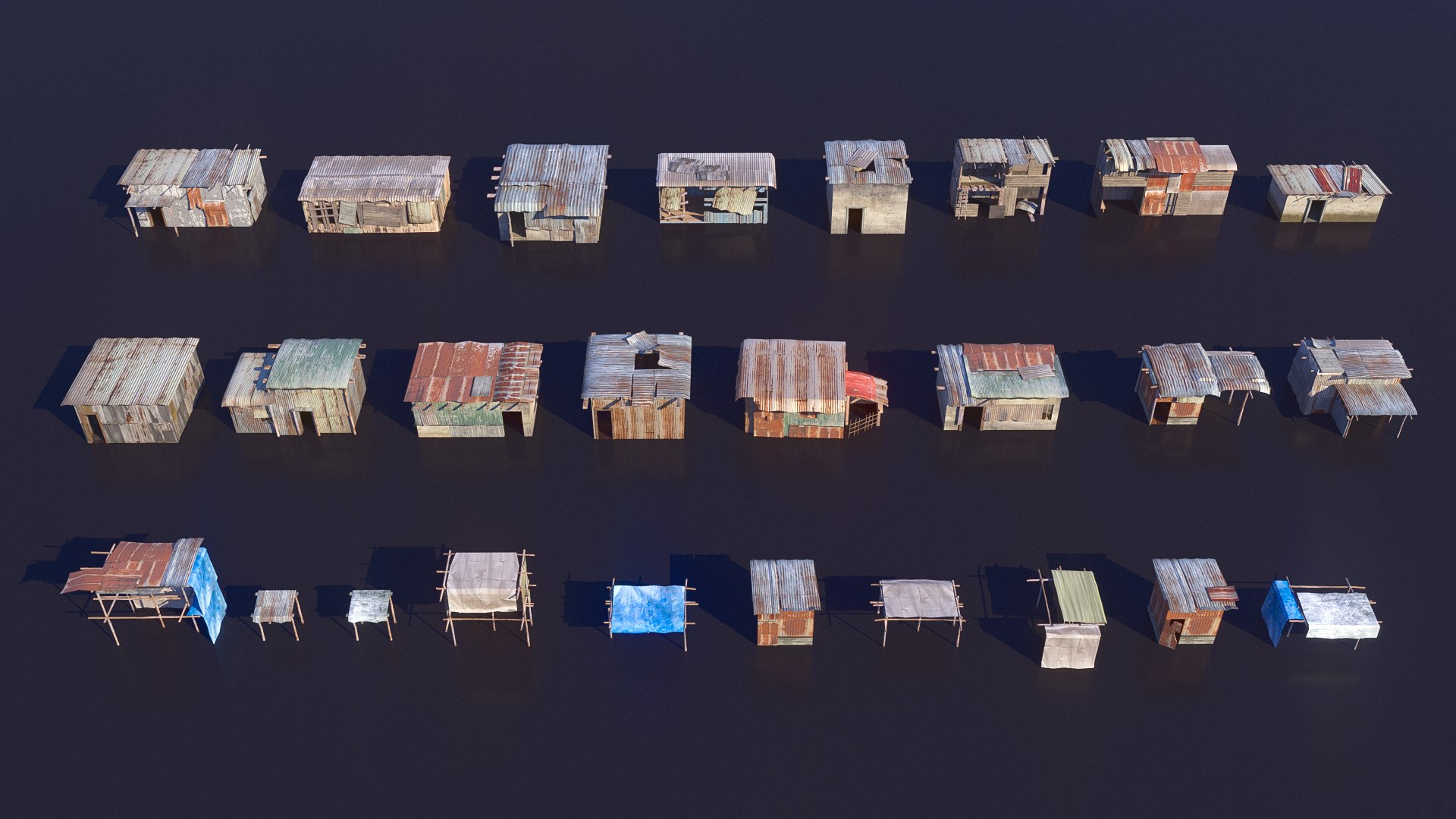 Shantytown Modules 3D Model - TurboSquid 1705475