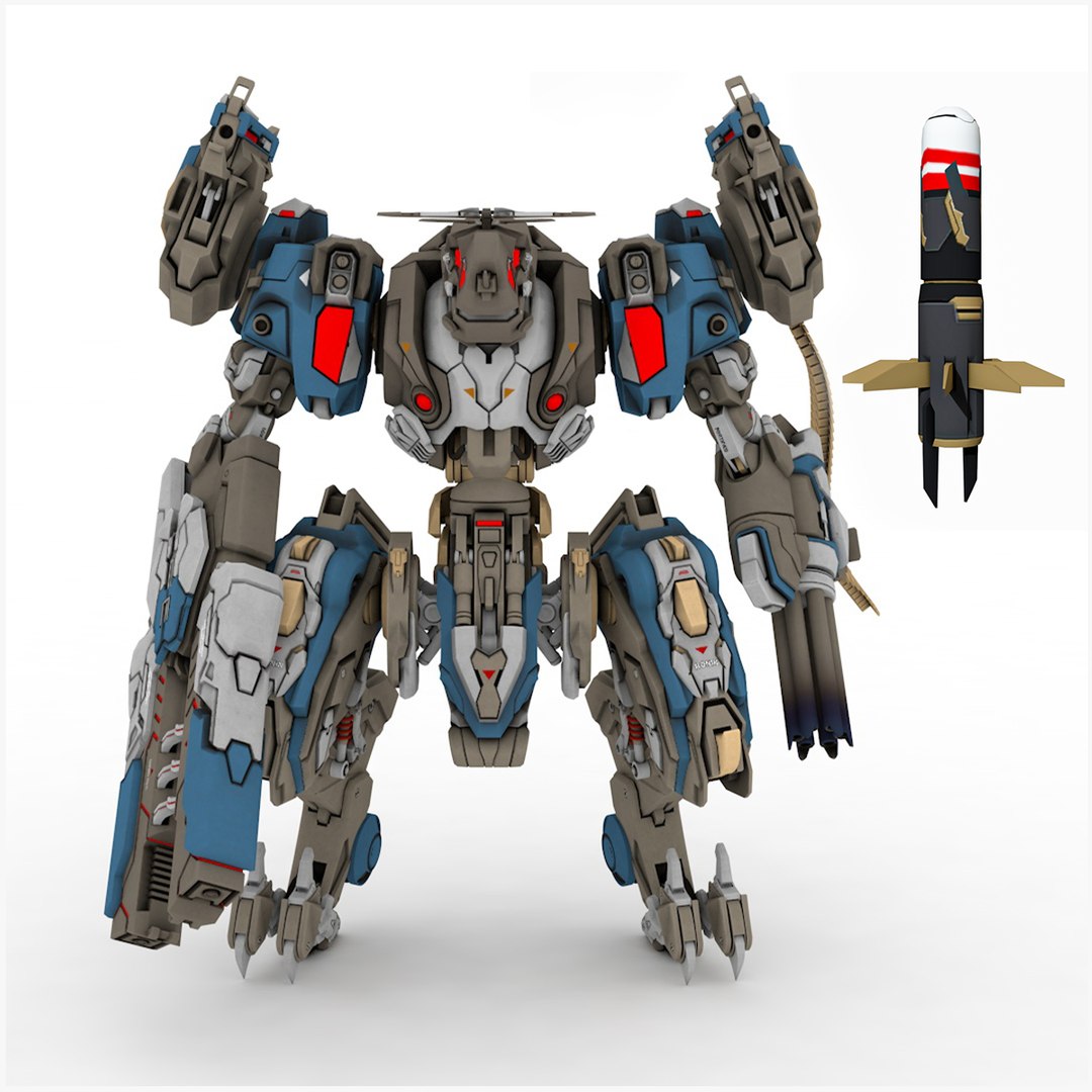 Keiron Mech Rigged And Animated 3D Model - TurboSquid 2378175