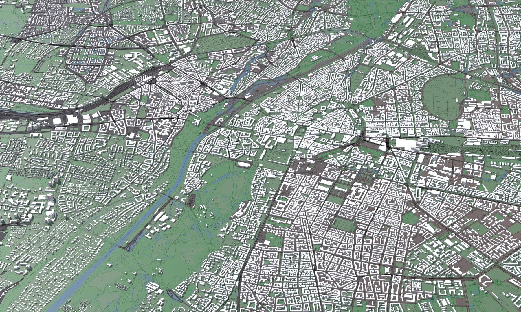 Munich Germany - Mass Buildings 3D Model - TurboSquid 2083365