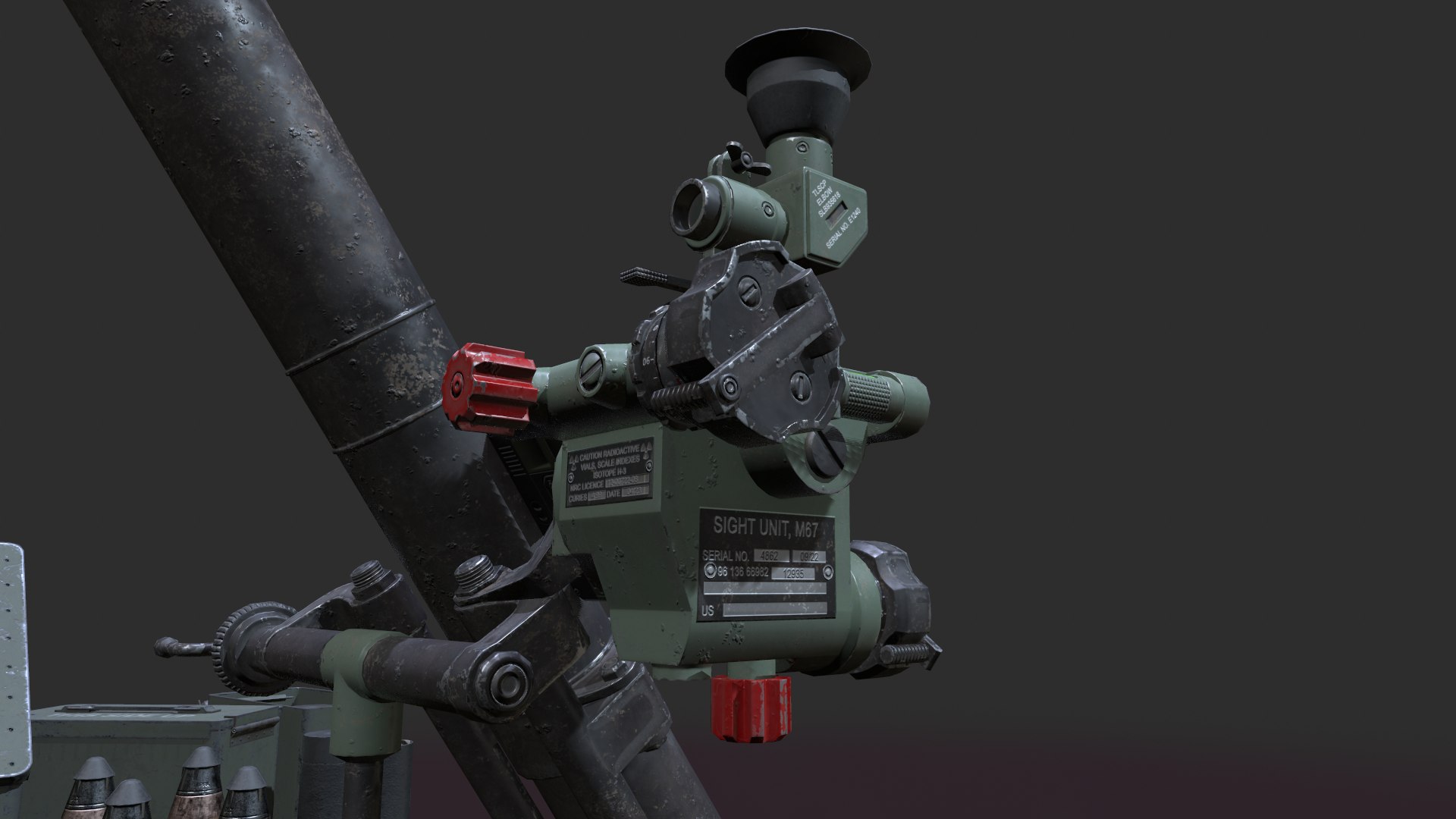 3D 60mm Light Mortar M224 Model - TurboSquid 2056887