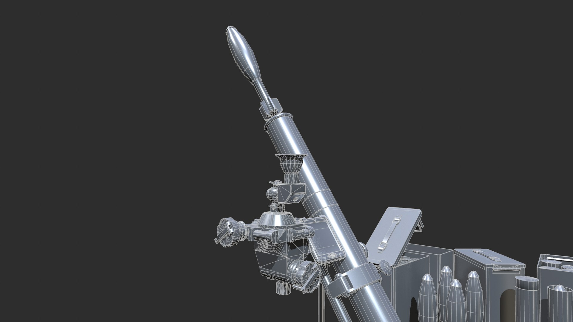 3D 60mm Light Mortar M224 Model - TurboSquid 2056887