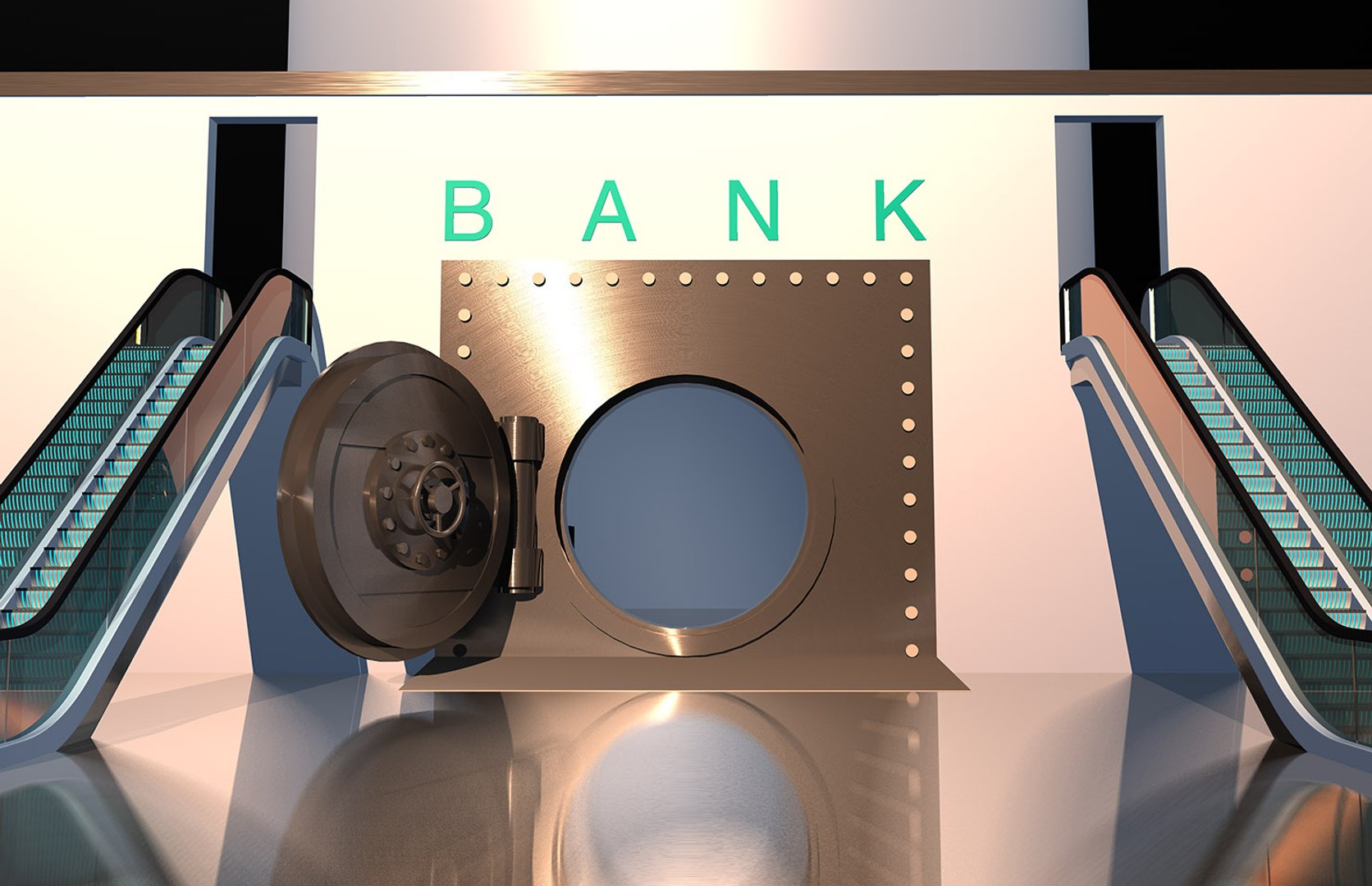 3D bank safe model - TurboSquid 1390855