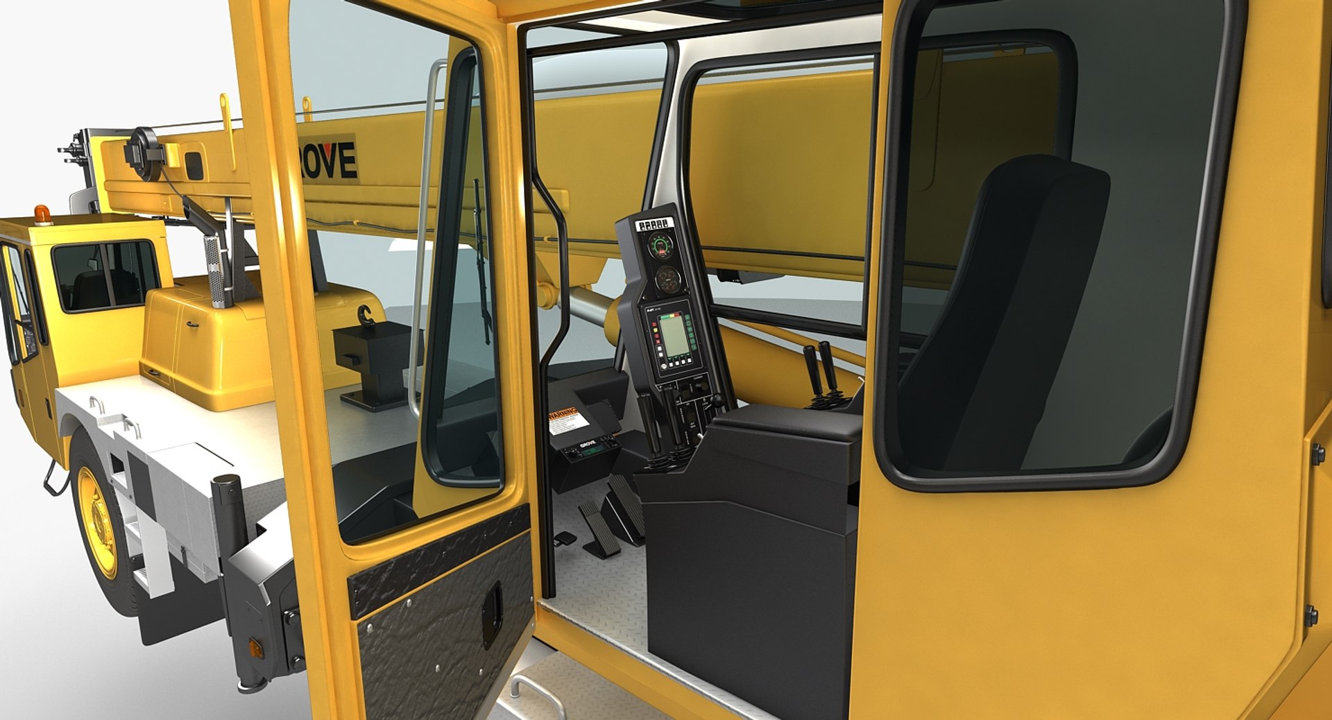 2002 Grove Ats 540 3d Model