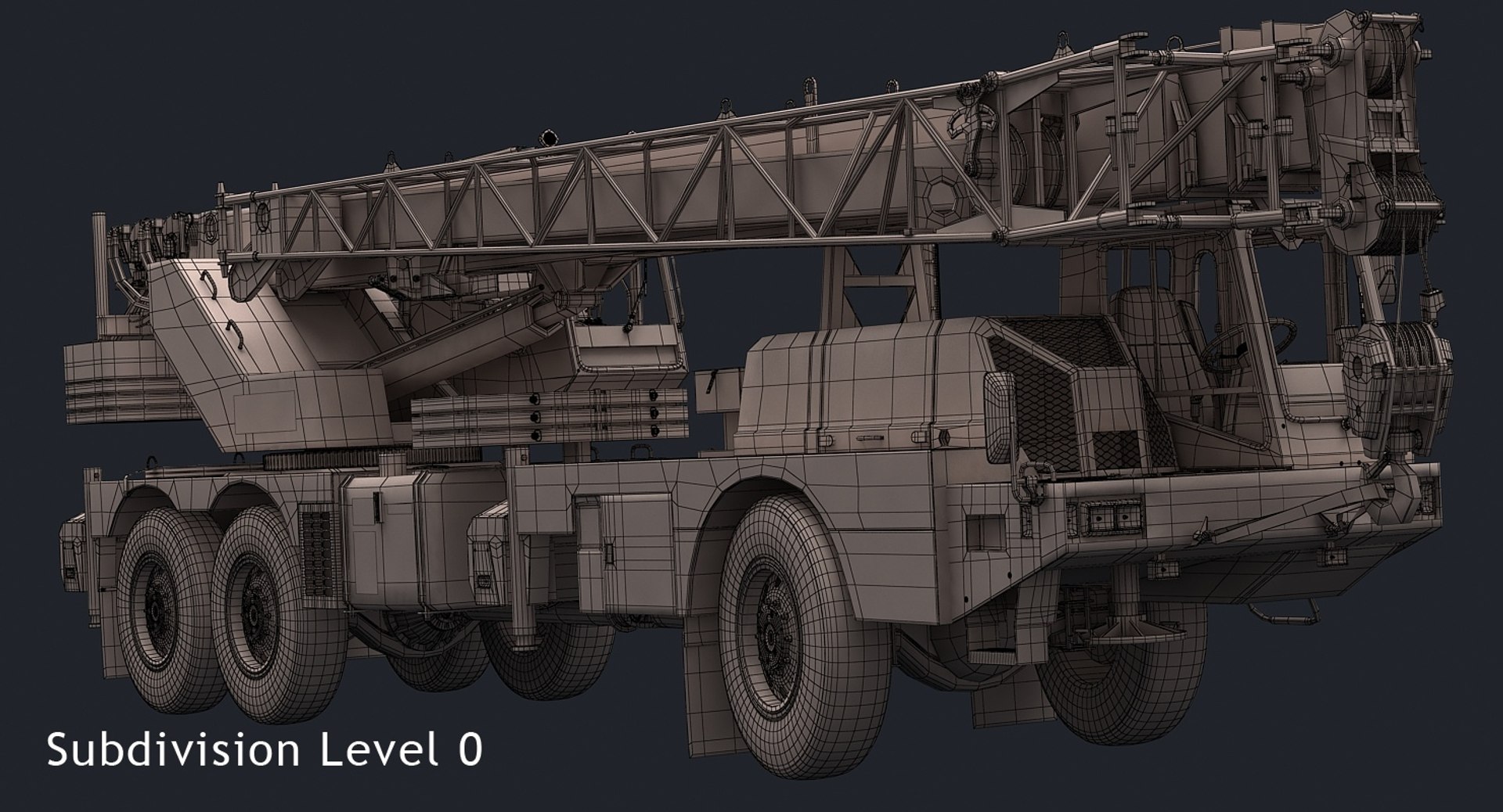 2002 grove ats 540 3d model