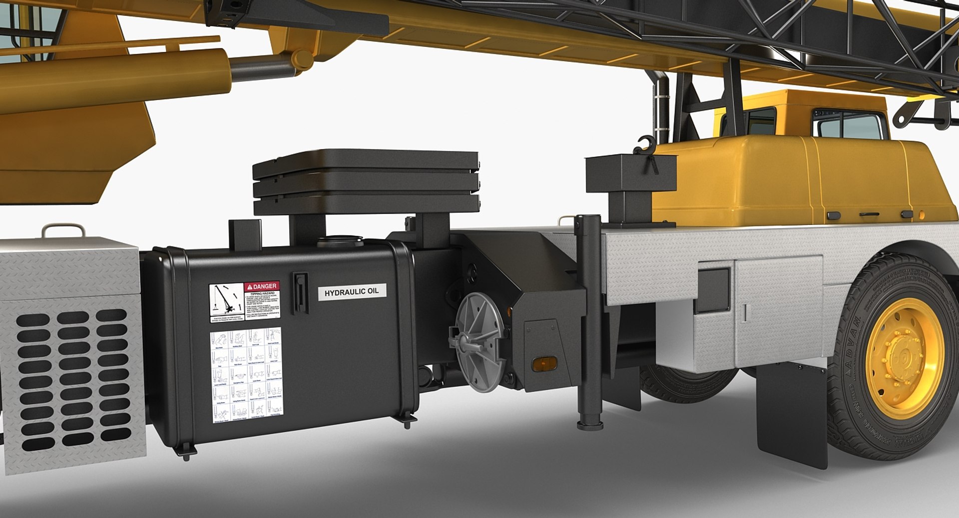 2002 grove ats 540 3d model