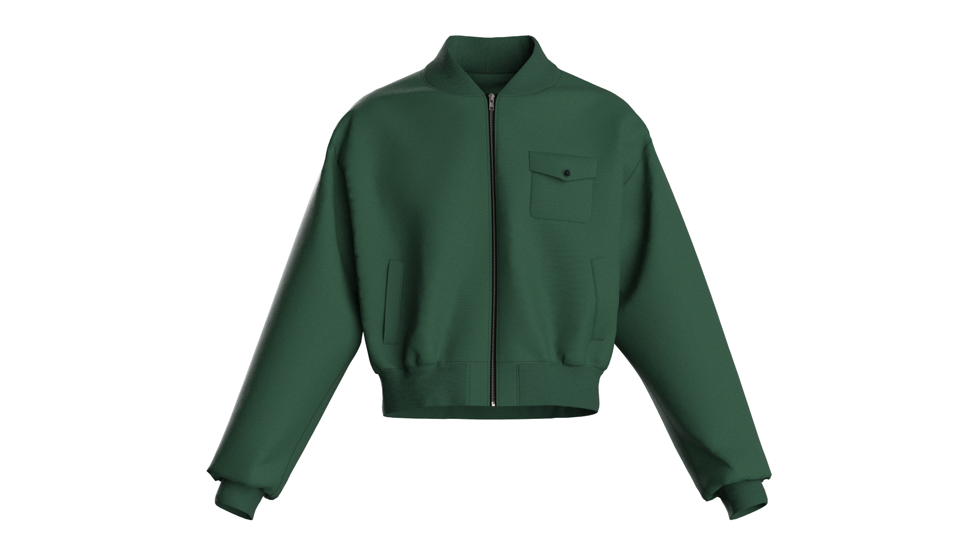 Male Bomber Jacket 3D Model - TurboSquid 2210735