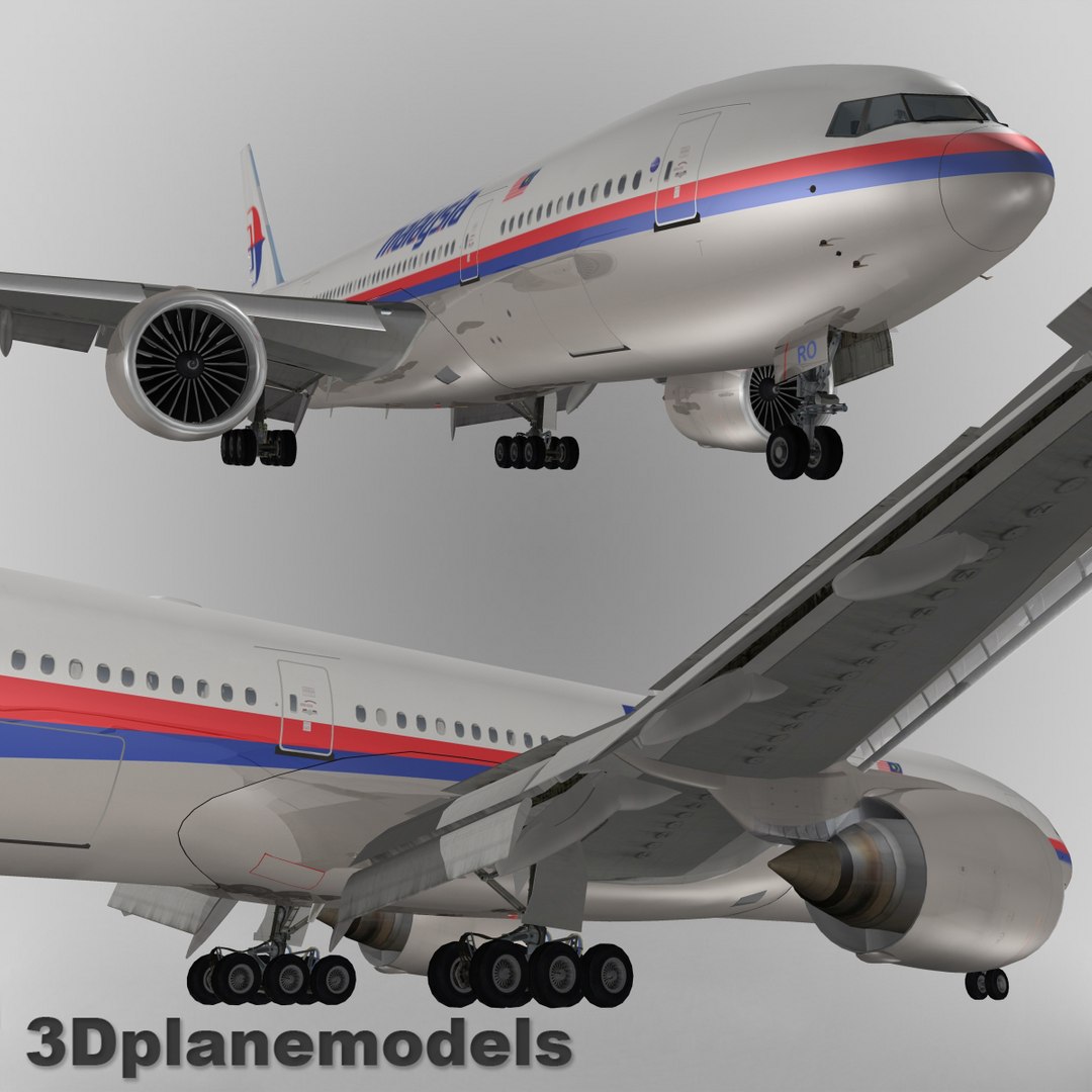 3ds Max Aircraft Malaysia Airlines Boeing