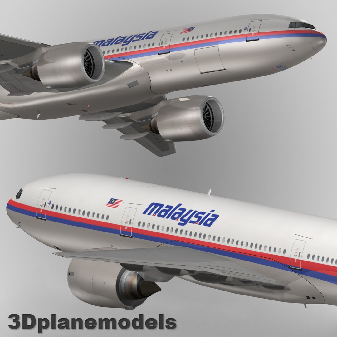 3ds Max Aircraft Malaysia Airlines Boeing