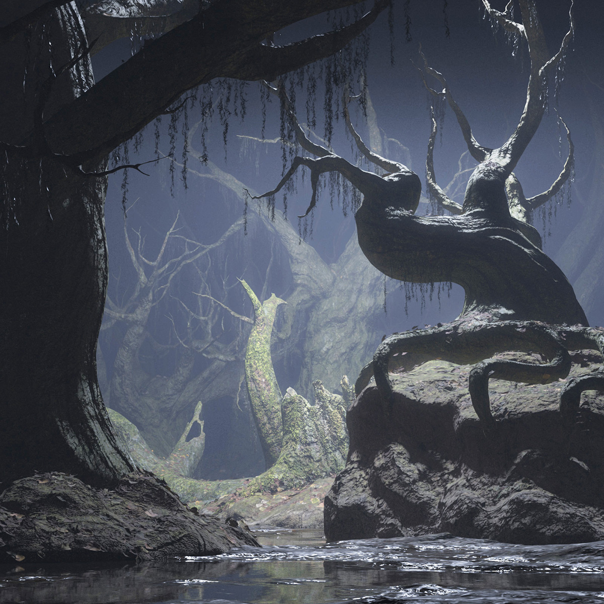 Fantasy Swamp Forest Trees 3D - TurboSquid 1963159