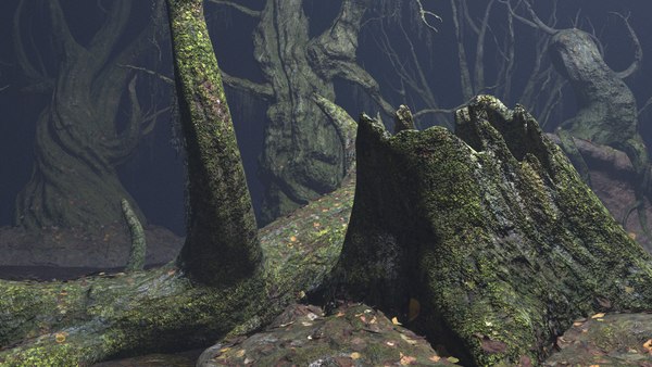 Fantasy Swamp Forest Trees 3D - TurboSquid 1963159