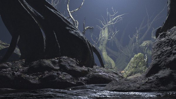 Fantasy Swamp Forest Trees 3D - TurboSquid 1963159