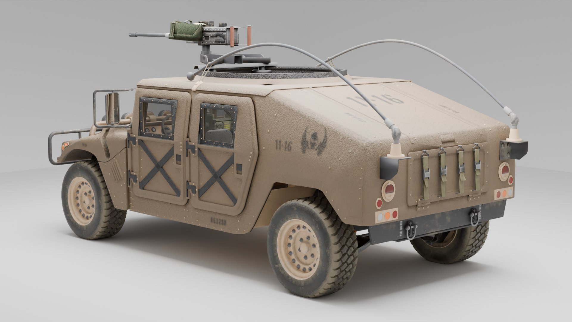 Hummer H1 3D Model - TurboSquid 2310443