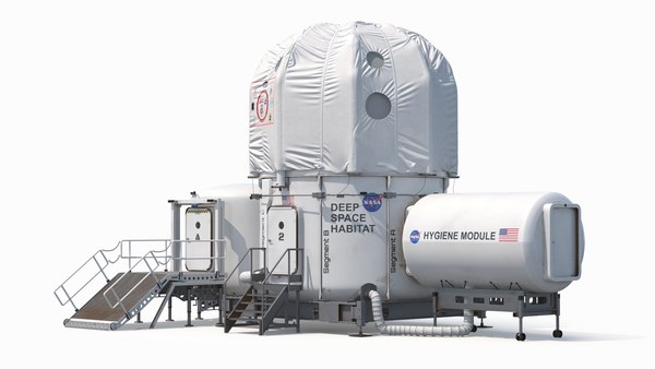 System segmentów mieszkalnych NASA Deep Space Model 3D - TurboSquid 2499977