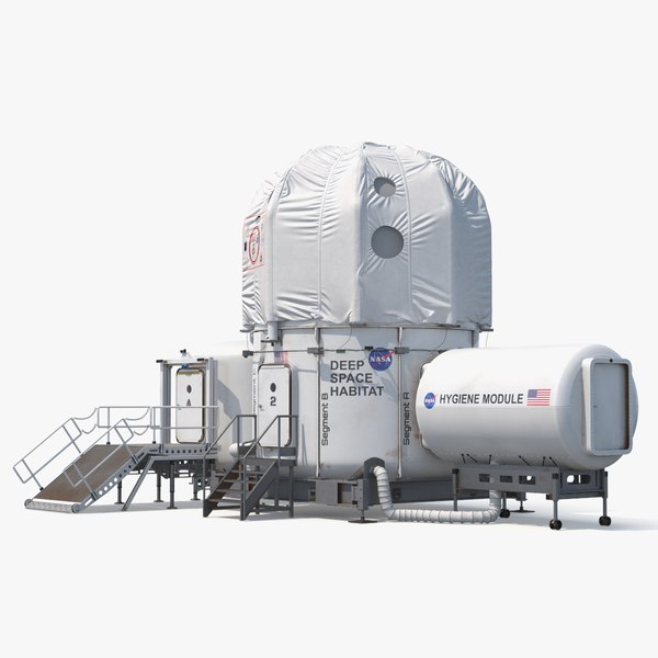 System segmentów mieszkalnych NASA Deep Space Model 3D - TurboSquid 2499977