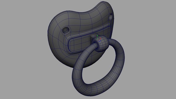pacifier child girl 3d model