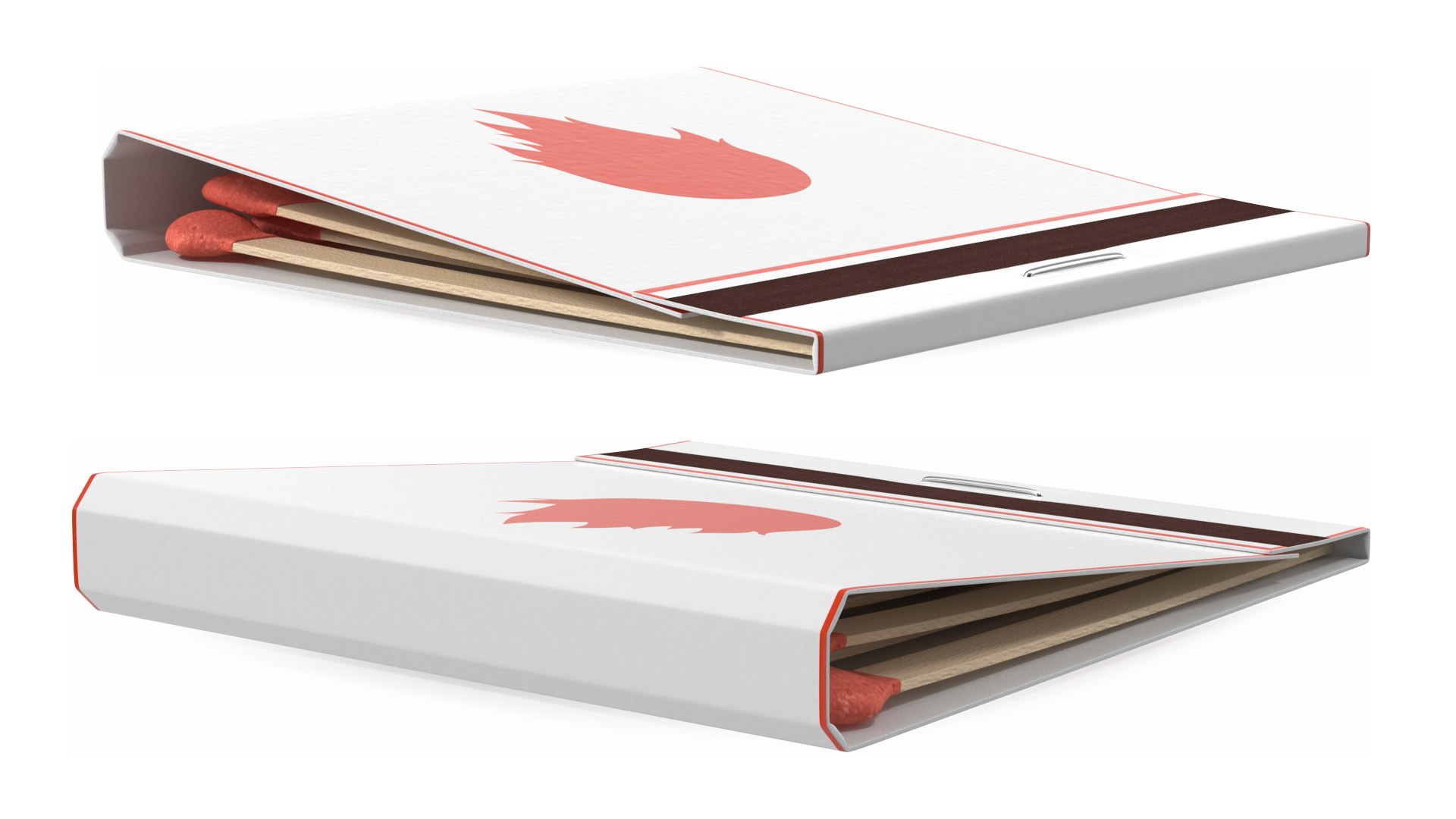 3D MatchBook Cover Closed model - TurboSquid 1857992