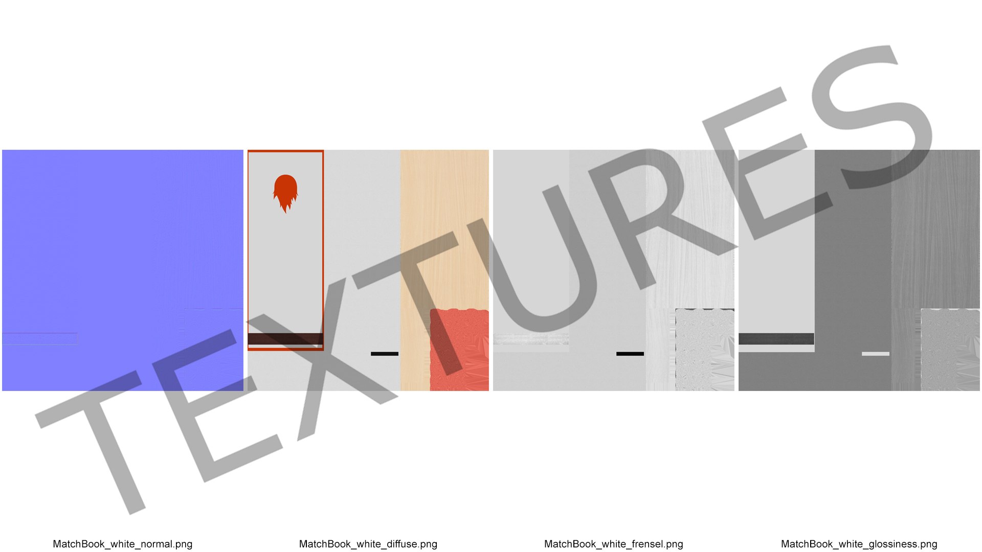 3D MatchBook Cover Closed model - TurboSquid 1857992