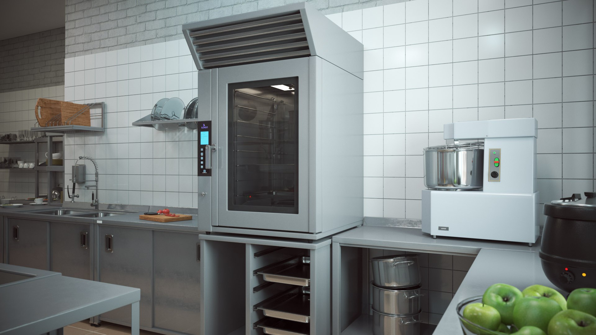 3d Commercial Kitchen Model