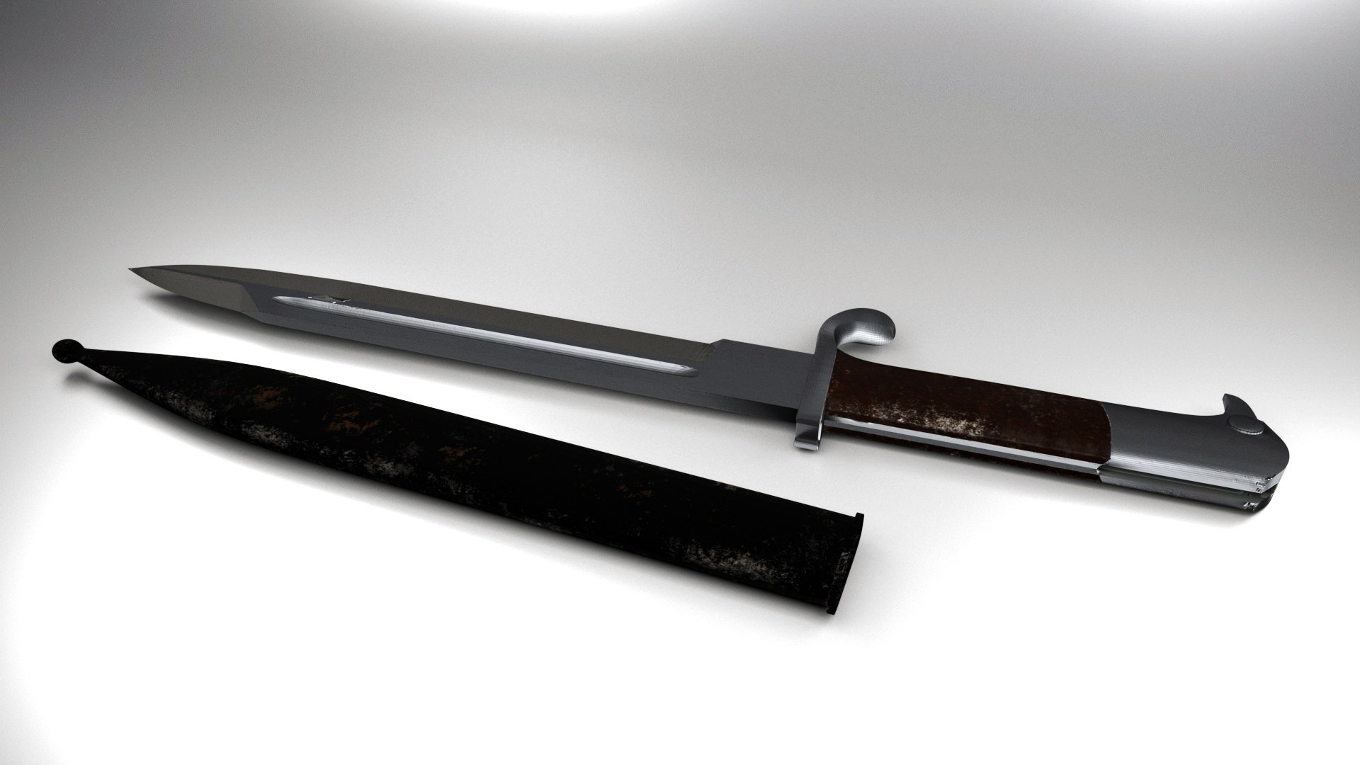 3D Model Bayonet Shark S Tooth - TurboSquid 1639977