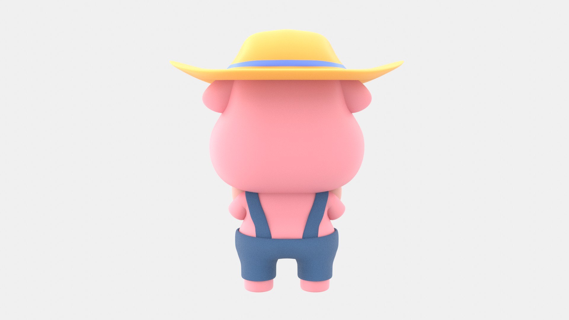 3D Cute Pig 3D Illustration Model - TurboSquid 2239215