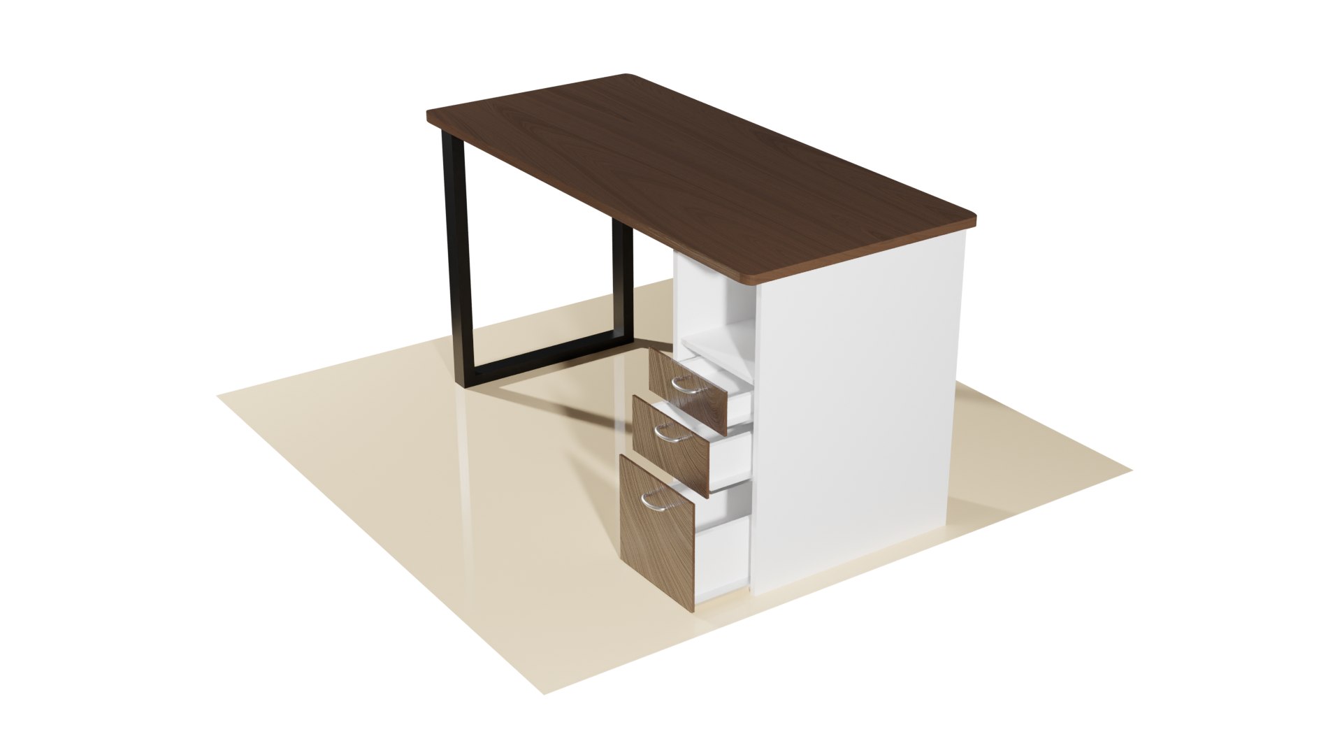 Office Desk 01 3D - TurboSquid 2014319