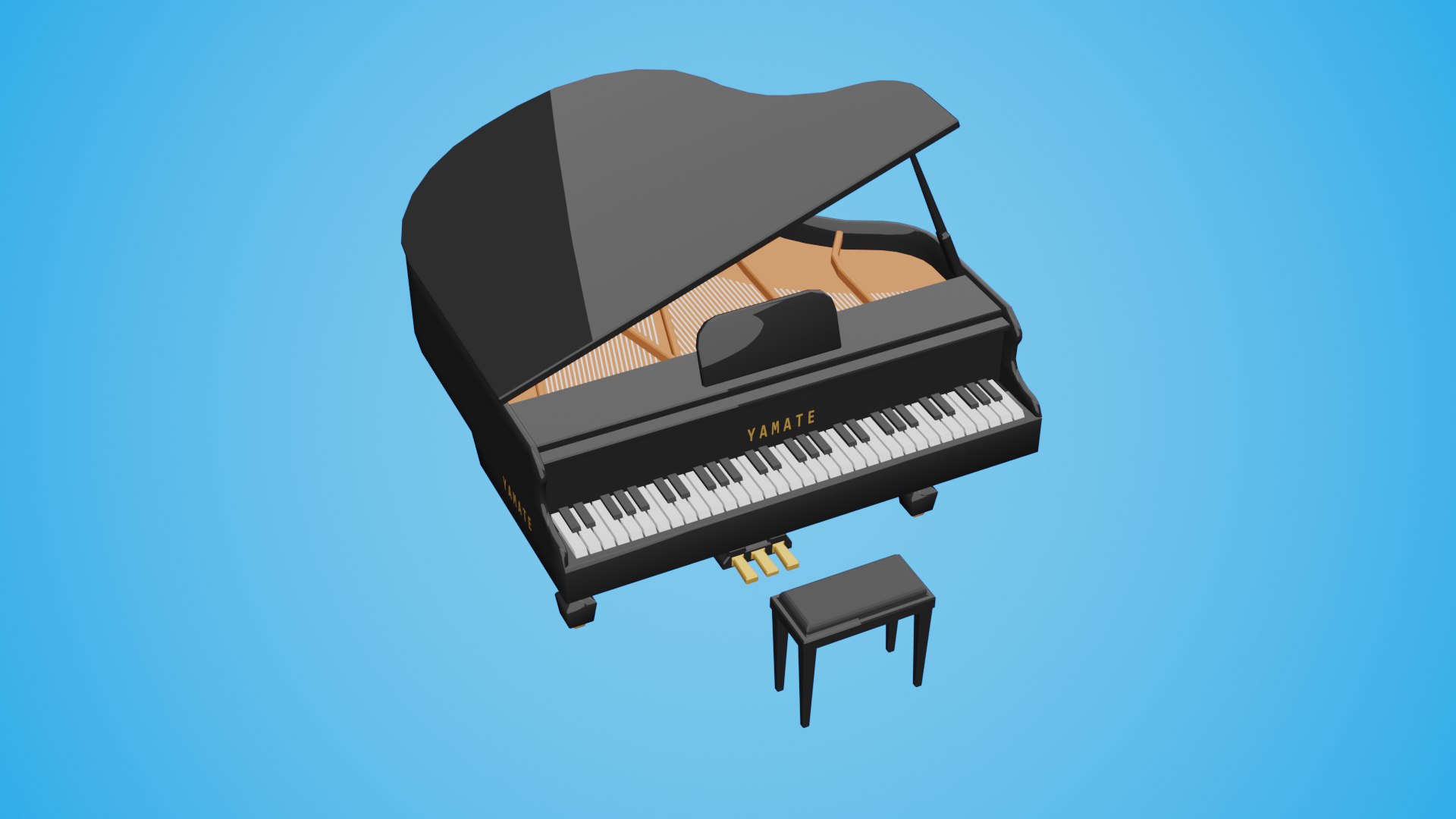 3D Piano Model - TurboSquid 1918565