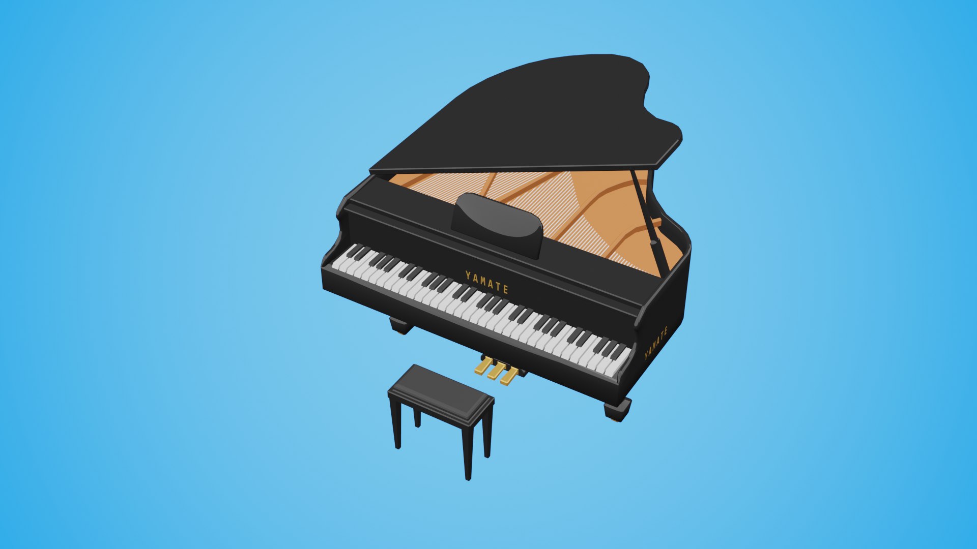 3D Piano Model - TurboSquid 1918565