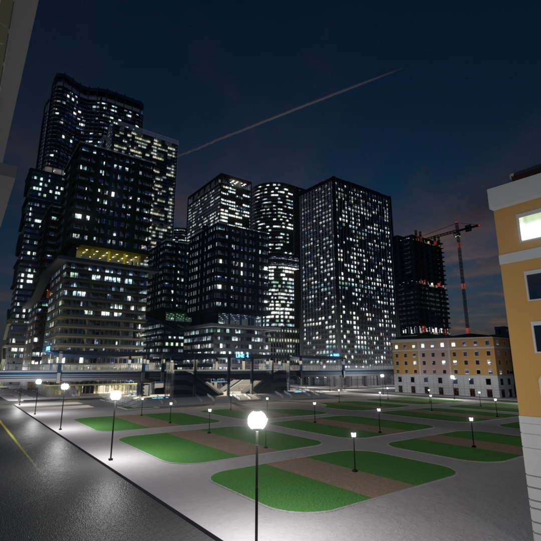 City Skyscraper Buildings 3D Model - TurboSquid 1334119