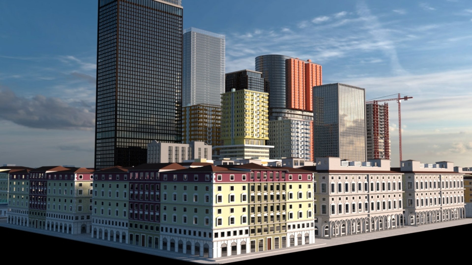 City Skyscraper Buildings 3D Model - TurboSquid 1334119