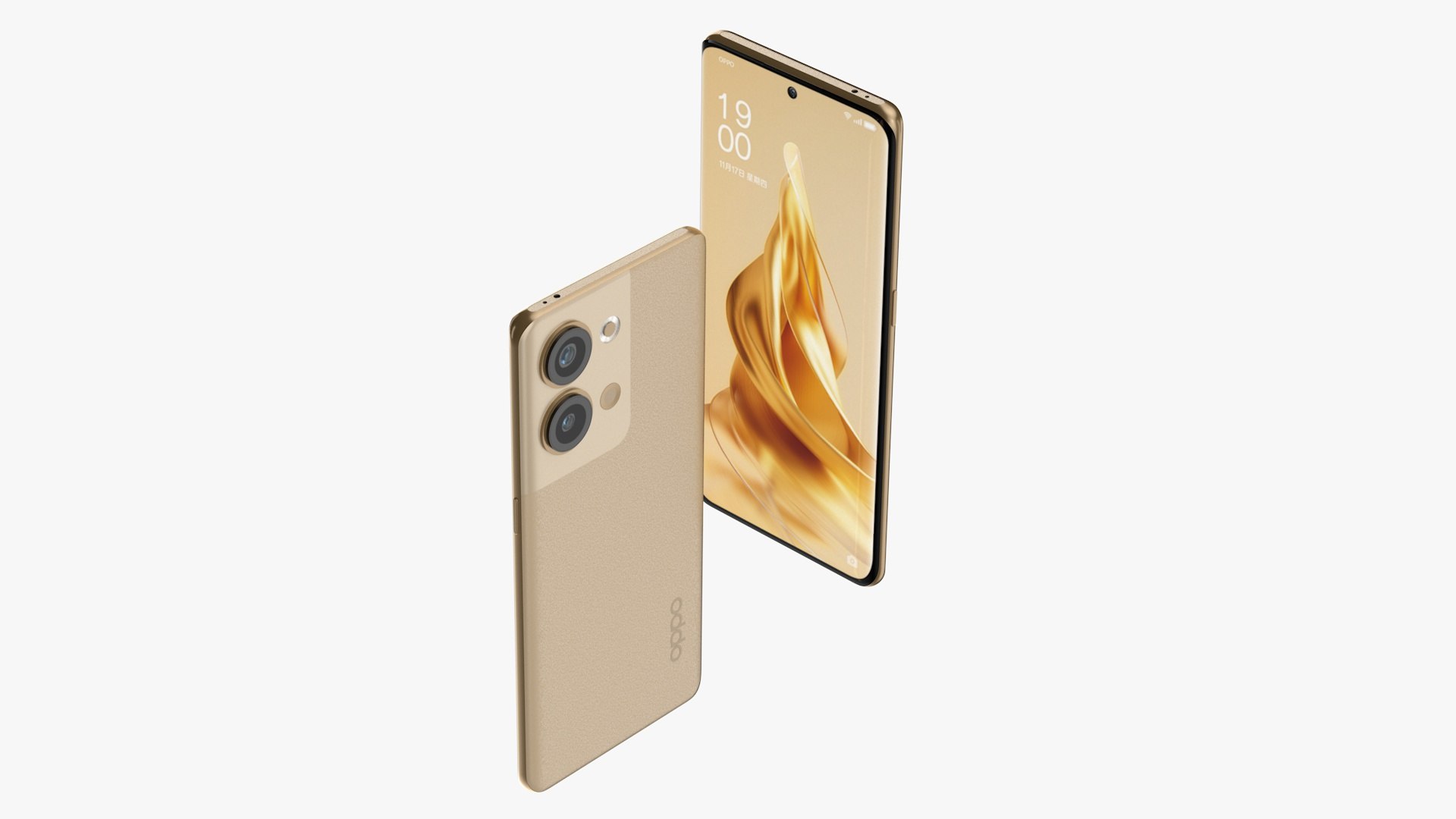 OPPO Reno 9 Pro Gold 3D Model - TurboSquid 1994017