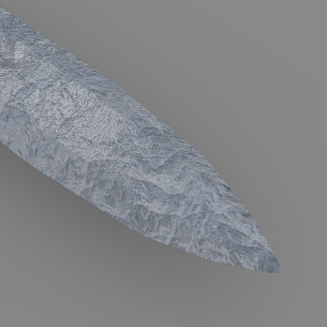 3d Model Fantasy Sword Ice