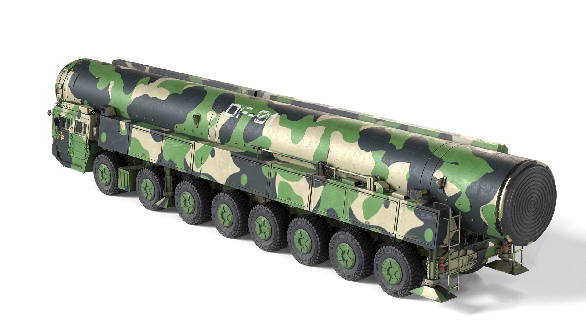 Dongfeng 41 ICBM Ballistic Missile 3D Model - TurboSquid 2273283