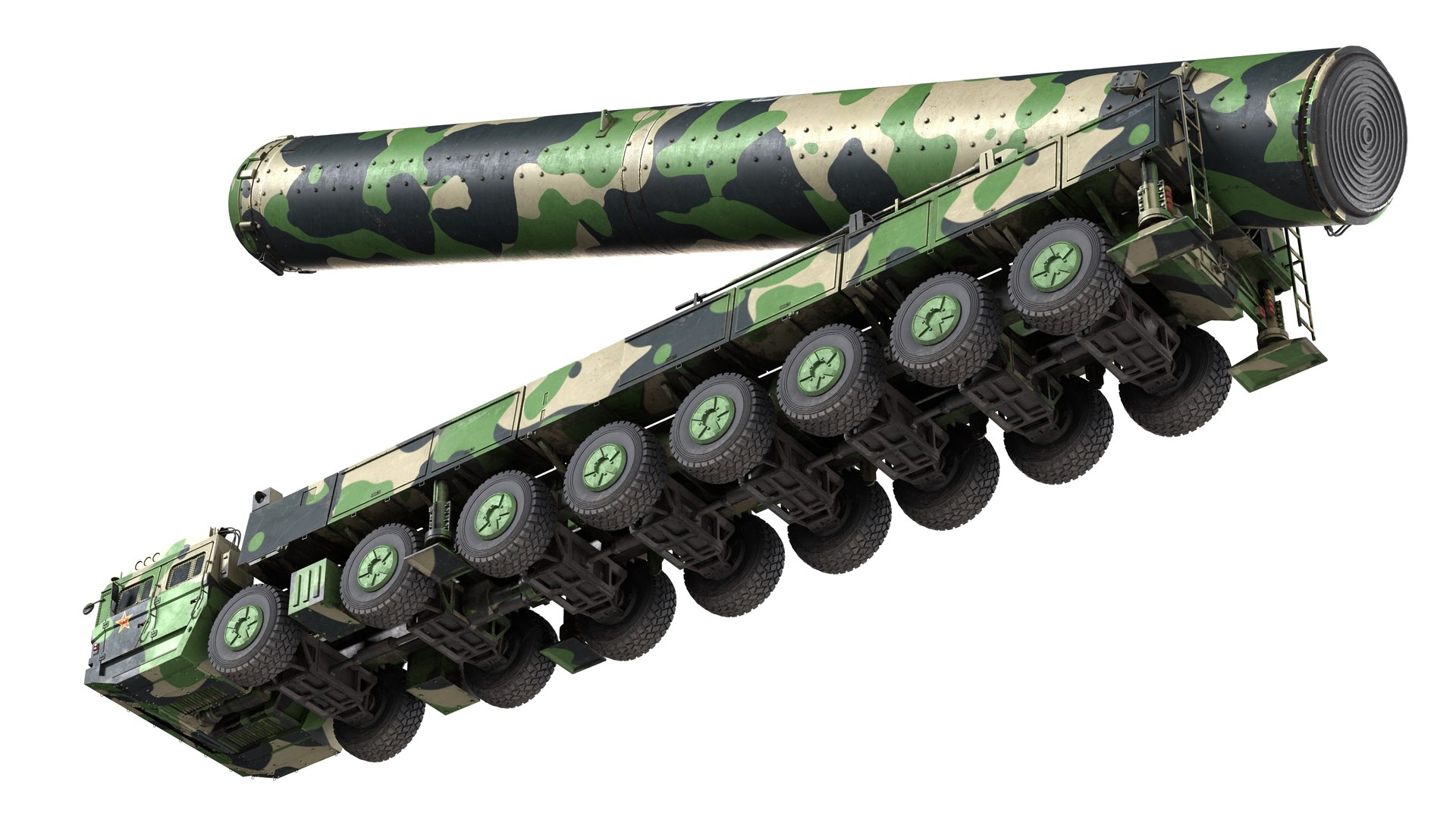 Dongfeng 41 ICBM Ballistic Missile 3D Model - TurboSquid 2273283