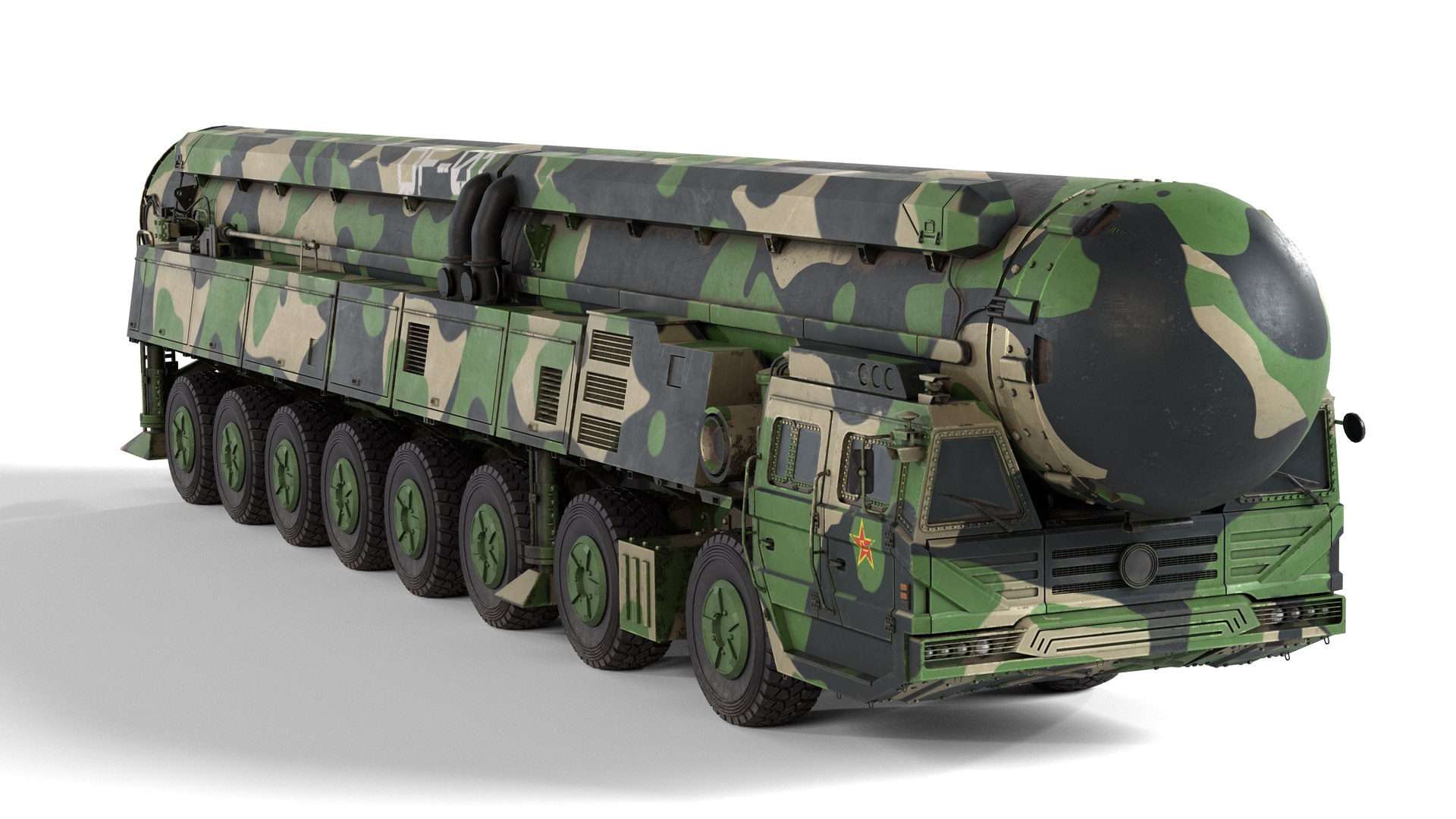 Dongfeng 41 ICBM Ballistic Missile 3D Model - TurboSquid 2273283