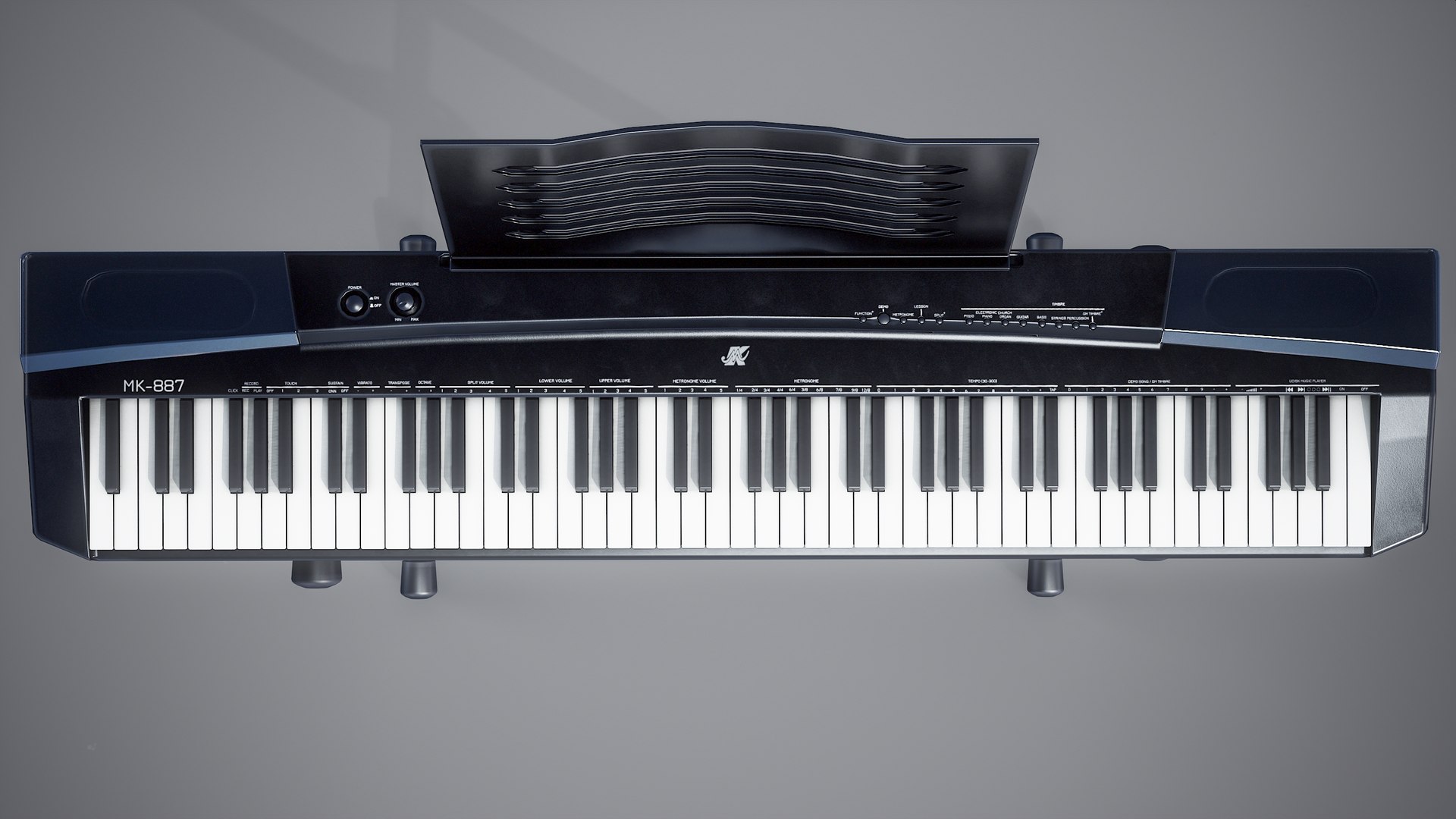 Stand Mounted Digital Piano Meike MK 887 PBR 3D model - TurboSquid 2088090