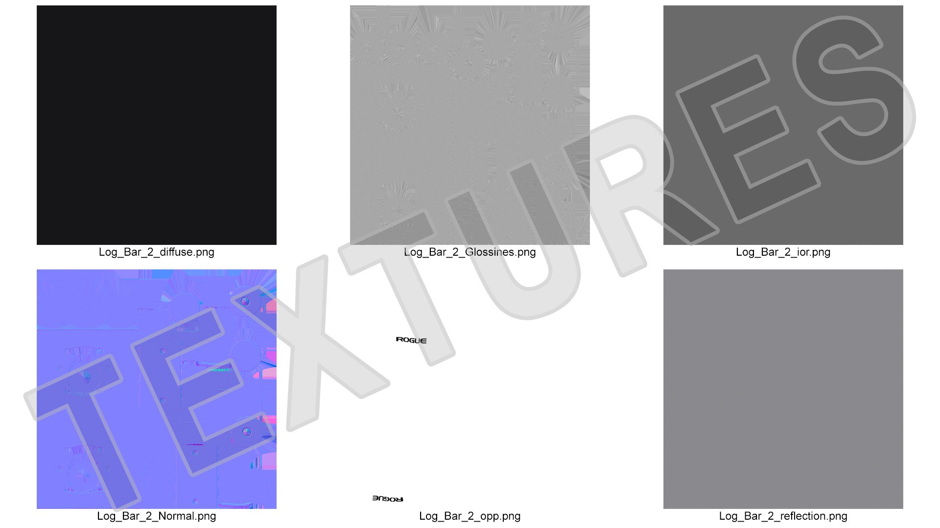 Rogue Fitness Log Bar 8 Inch Model - TurboSquid 1971867