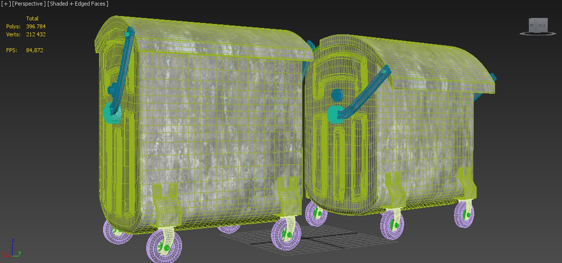 3d trash exterior contains