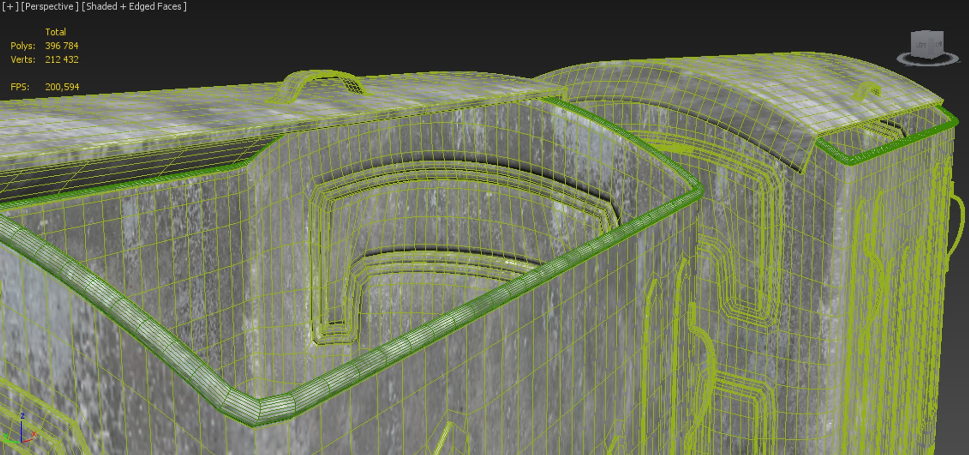 3d trash exterior contains