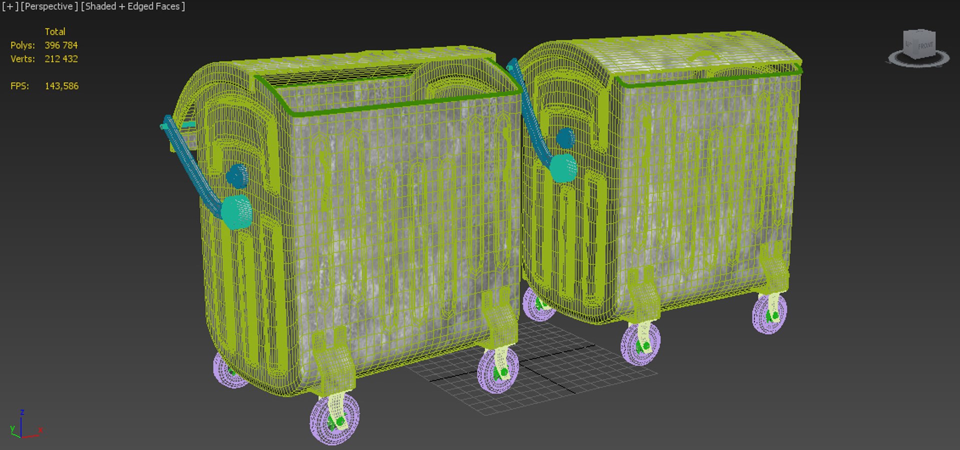 3d trash exterior contains