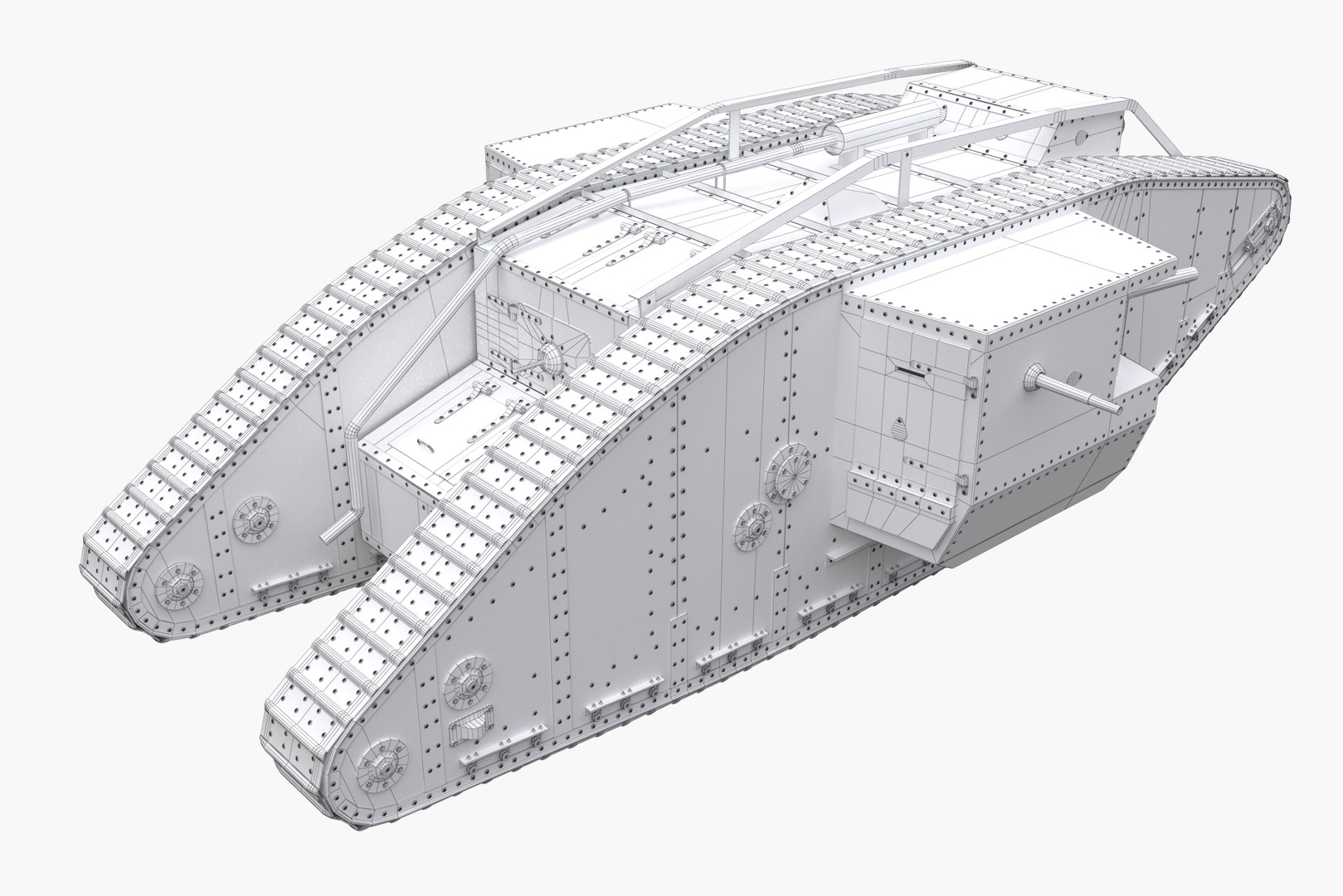 Mk 4 tank model - TurboSquid 1427103