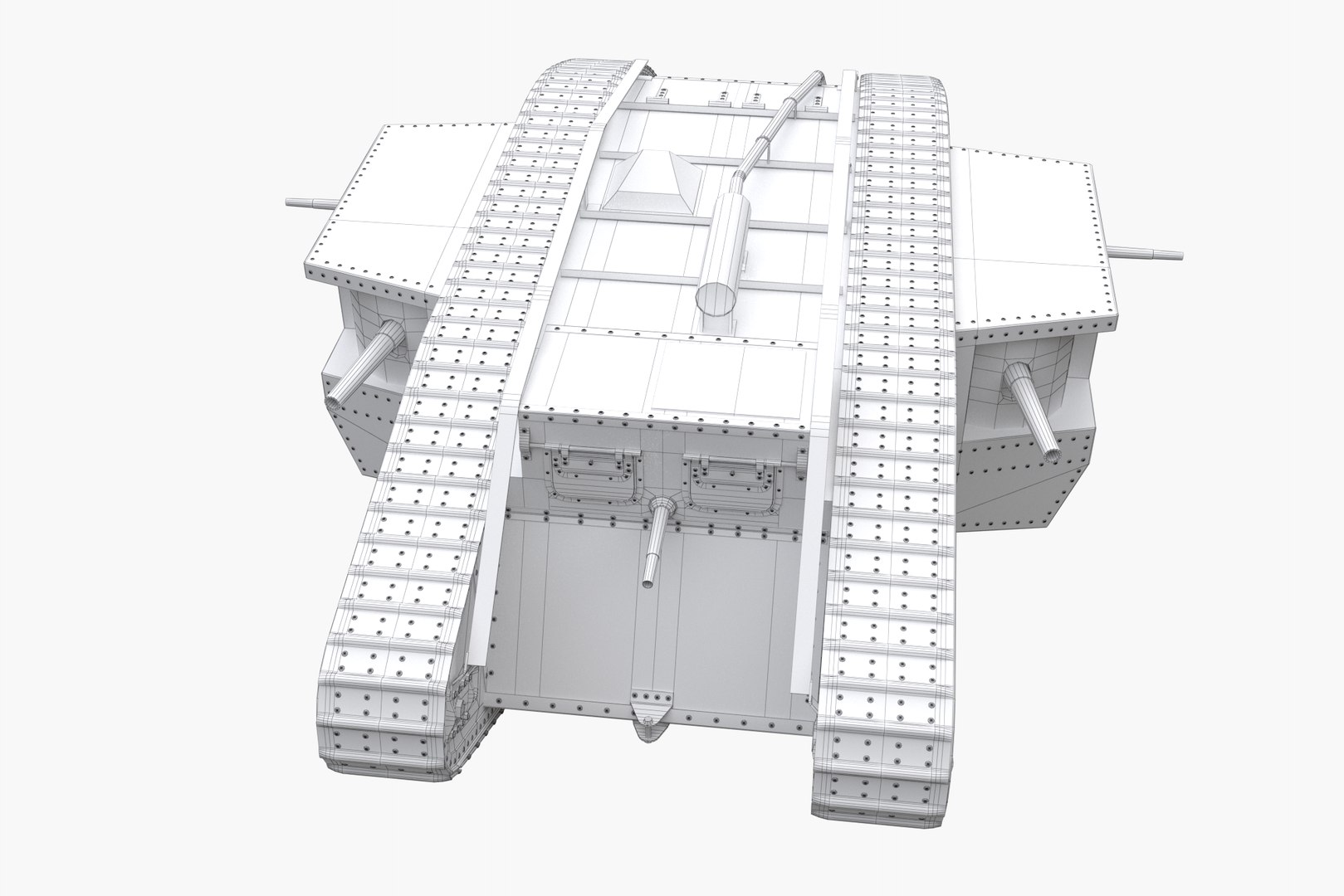 Mk 4 tank model - TurboSquid 1427103
